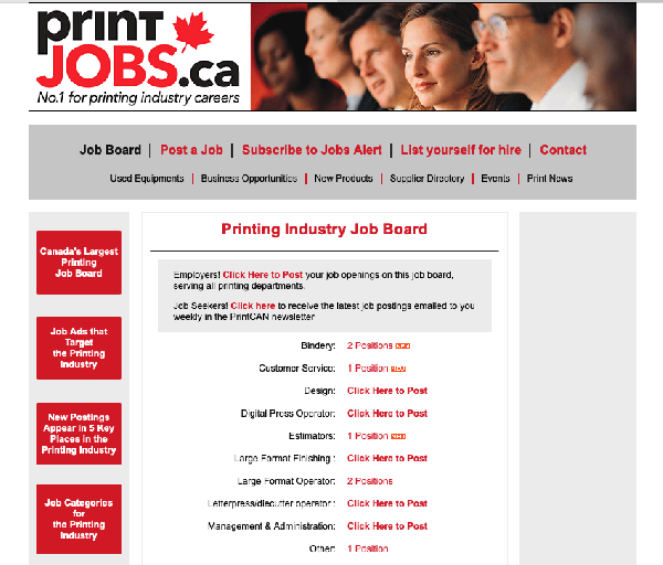 Canadian Printing Industry Jobs Report - PrintCAN